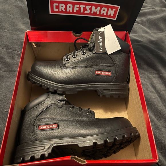 craftsman | Shoes | Craftsman Black Kahn Work Boots Slip Resistant ...